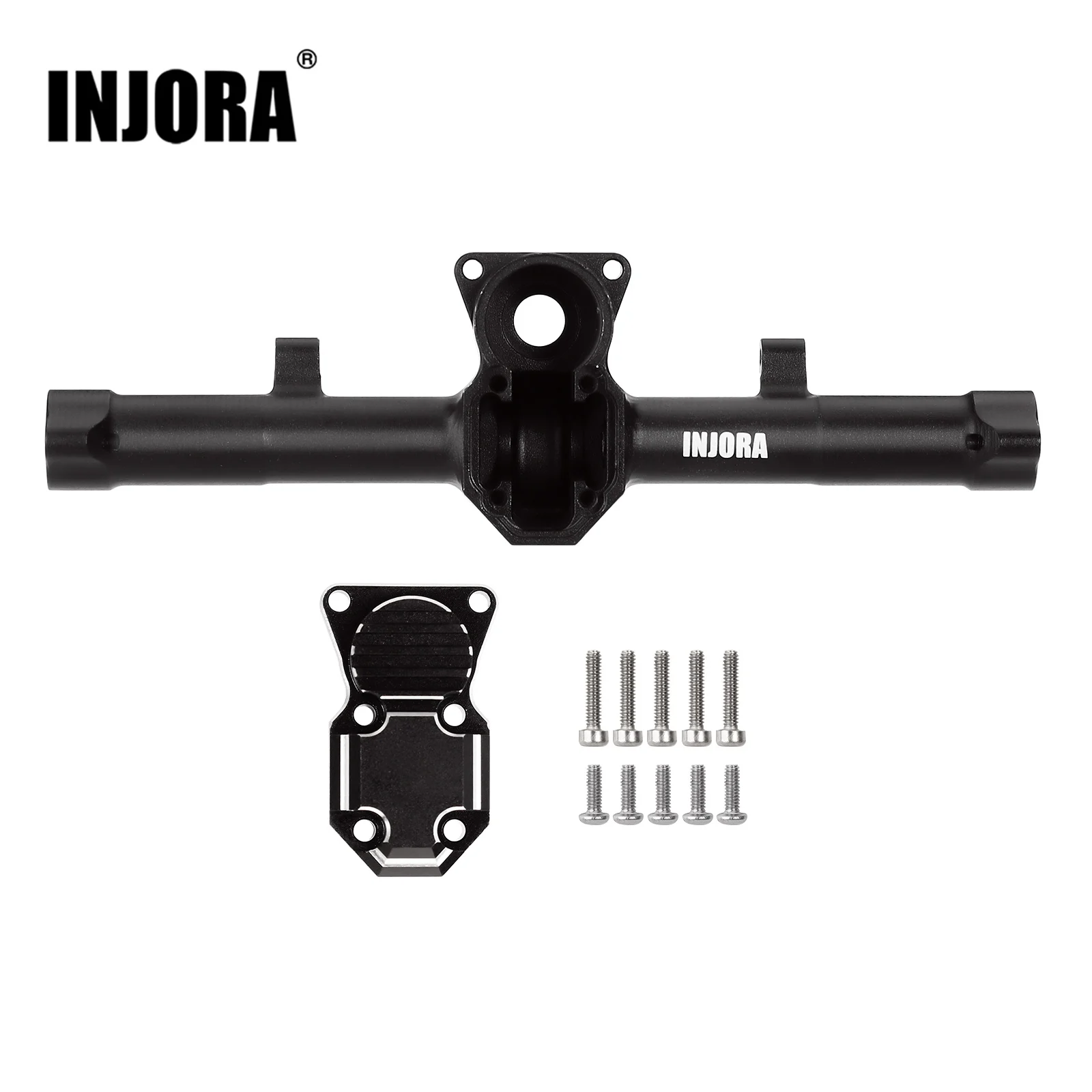 INJORA CNC Aluminum Front Rear Axle Housing for 1/24 RC Crawler Axial SCX24 Deadbolt C10 Jeep ...