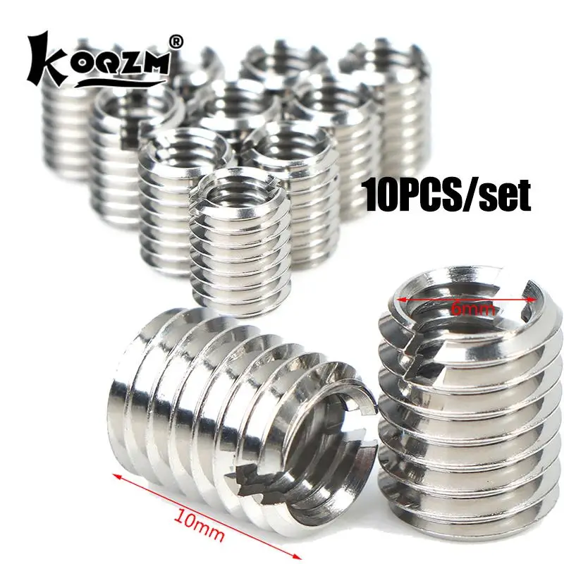 10PCS-Stainless-Steel-Thread-Adapters-Convert-M8-8mm-Male-To-M6-6mm ...