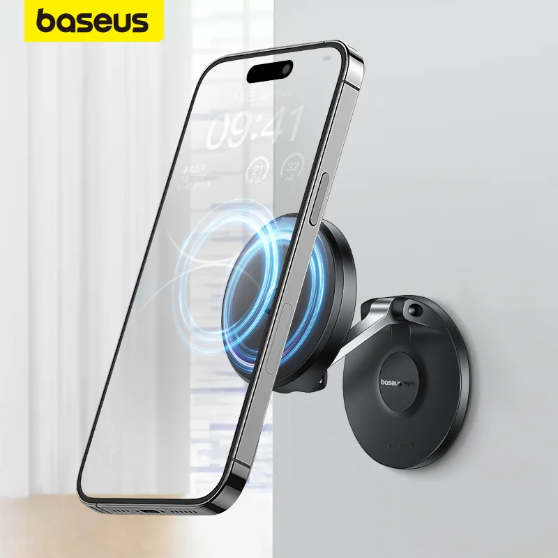 Baseus Magnetic Phone Stand Magnet Suction Wall Holder for iPhone 15 14 ...