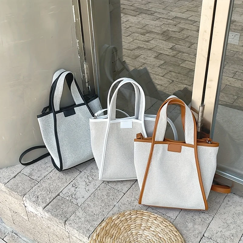 Canvas-Tote-Bag-Crossbody-Tote-Bag-for-Women-Trendy-Shoulder-Handbag ...