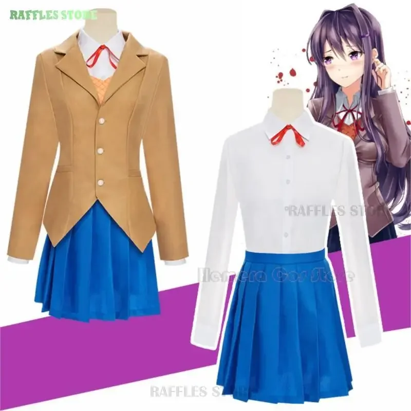 Monika Sayori Yuri Natsuki Cosplay Costumes Doki Doki Literature Club ...
