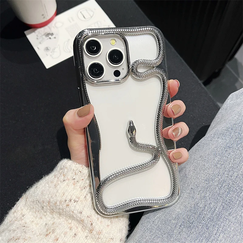 Cool 3D Snake Hollow Dissipate Heat Phone Case For Samsung Galaxy S25 ...