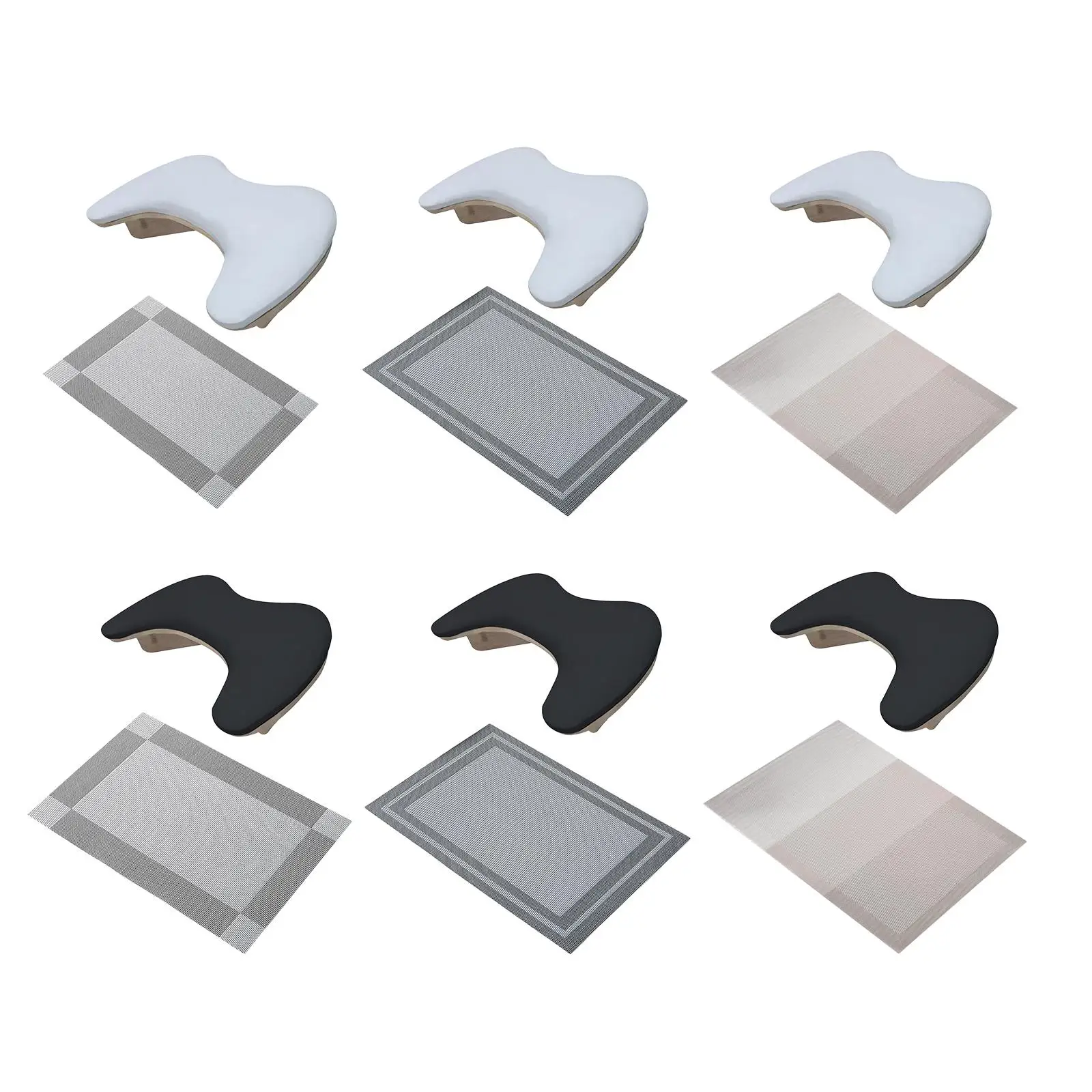 U-Shape-Arm-Rest-with-Mat-Portable-Nail-Hand-Rest-Breathable-for ...