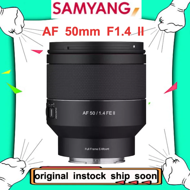 Samyang AF 50mm f/1.4 FE II / FE Lens Auto Focus Camera Lens Motor Full ...