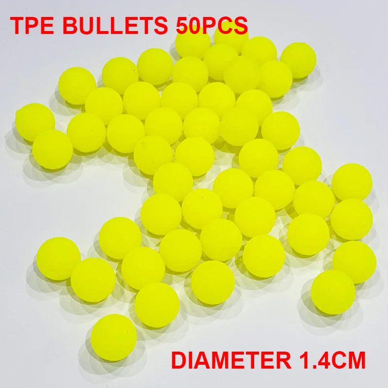 TPE Soft Bullet Refill Pack For Nerf Hyper Toy Gun Elastic Ball Bullets ...