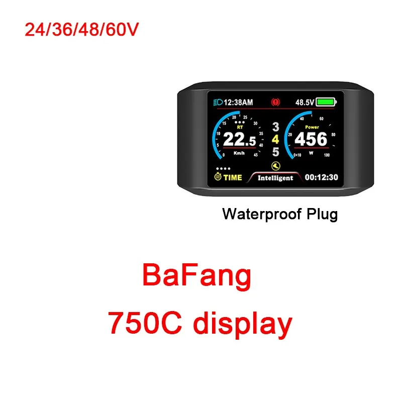 Bicycle BaFang 750C Color Screen Display Panel Waterproof Plug Suitable ...