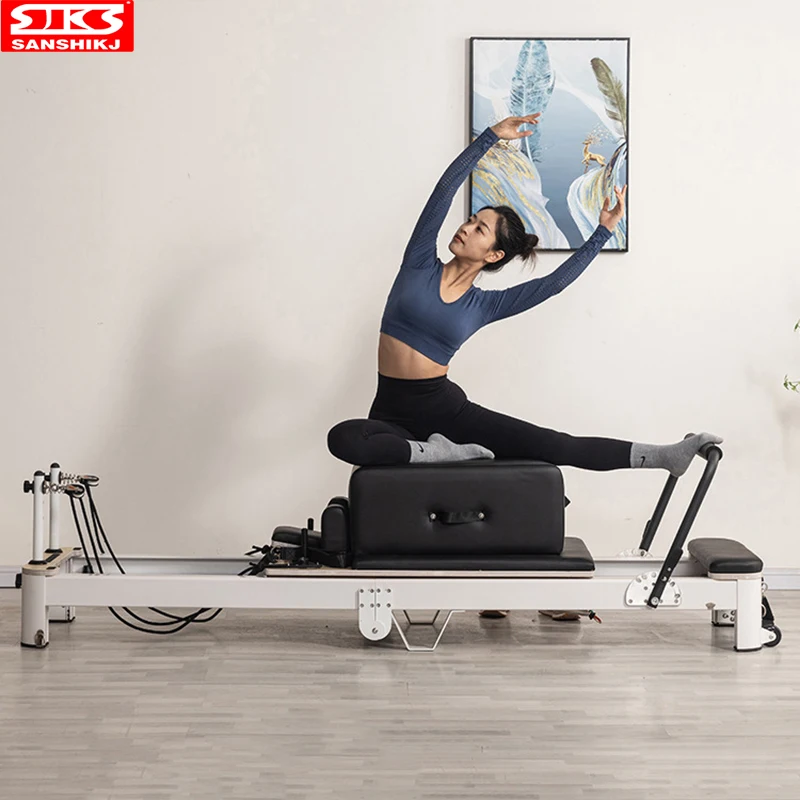 Foldable-Yoga-Bed-for-Female-Aluminum-Alloy-Pilates-Core-Bed-Zen-Soft ...
