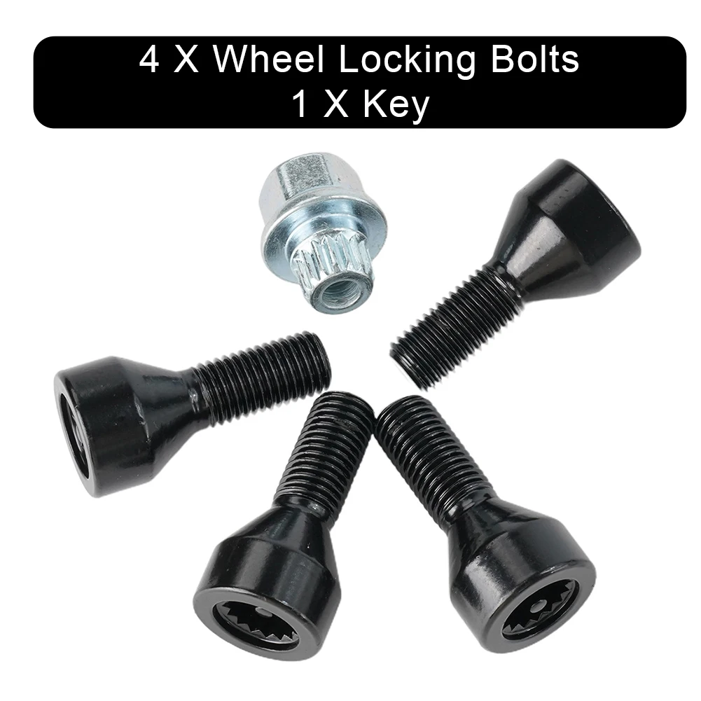 4pcs-M14x1-25-Anti-Theft-Screw-Alloy-Steel-Wheels-Lock-Bolts-Security ...