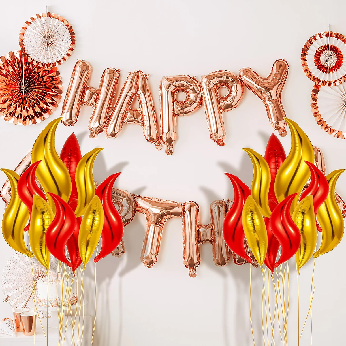 10pcs-Gold-And-Red-Flame-Foil-Balloons-Perfect-For-Firefighter-Themed ...