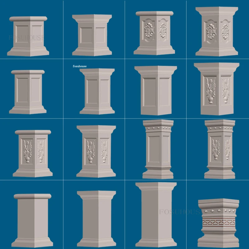 Column-Pier-Mold-Roman-Column-Square-Column-Model-Balcony-Square-Pier ...