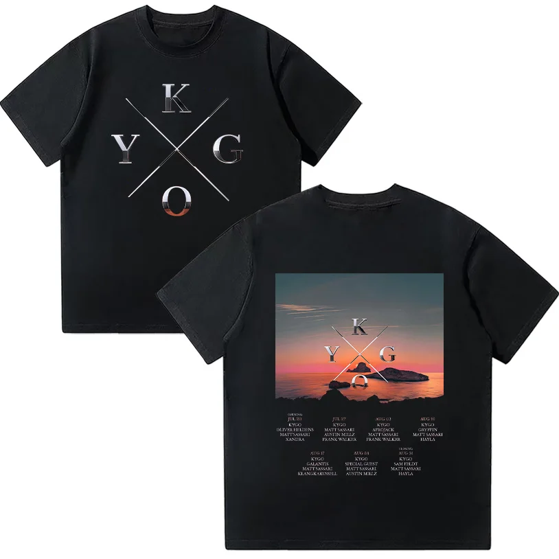 Kygo World Tour 2025 T-shirt Cotton O-neck Summer Casual T Shirts ...