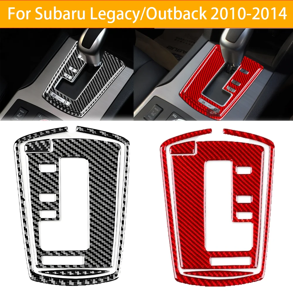 Carbon Fiber Gear Shift Shifter Panel Frame Cover Sticker For For ...