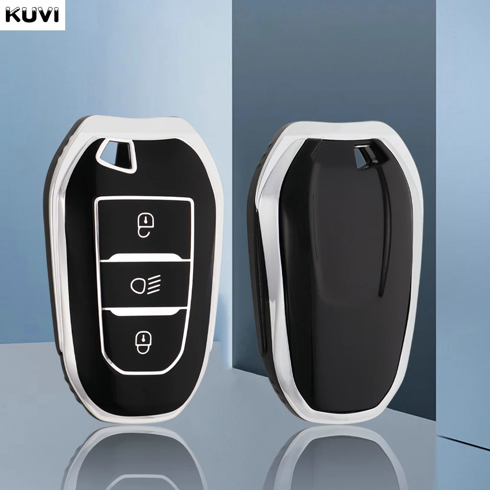 TPU Car Smart Key Case Cover Shell For Peugeot 2008 3008 4008 5008 308 ...