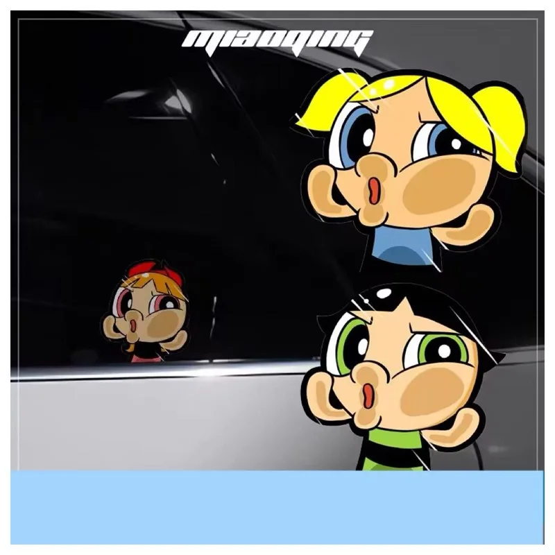 The-Powerpuff-Girls-Series-Pattern-Printed-Car-Decoration-Stickers ...