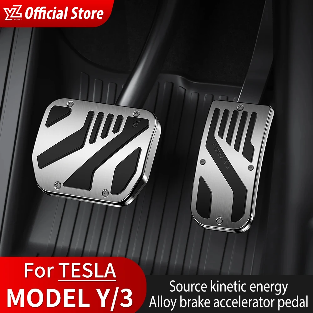 YZ-New-Tesla-Model-3-Y-Highland-2017-2024-Foot-Pedals-Cover-Accesories ...
