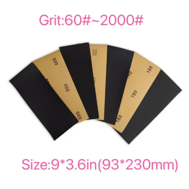 60-2000 Grit Wet Dry Sandpaper Set Waterproof for Car Wood Metal ...