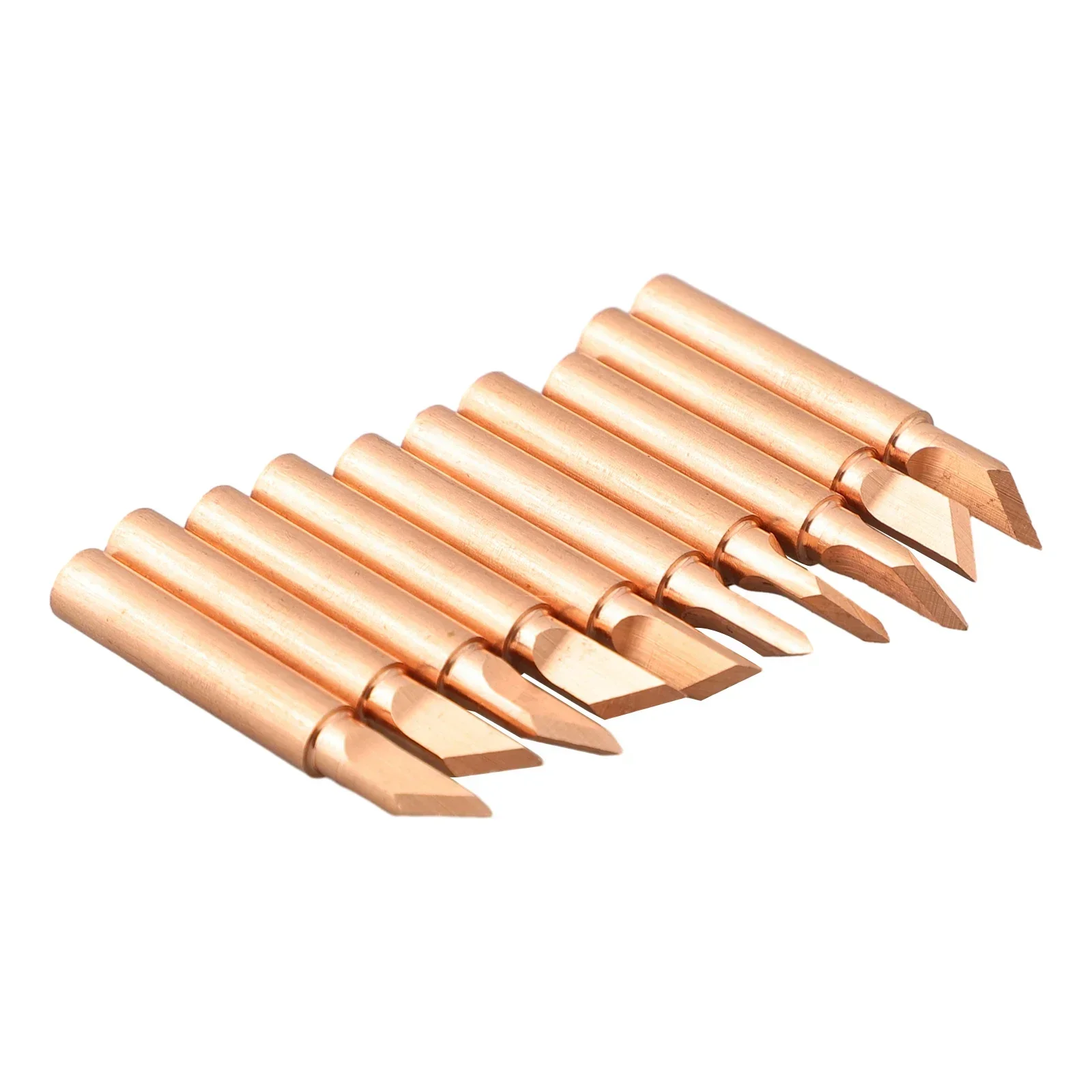 Soldering Iron Tip Precision 10Pcs Set of Copper Soldering Iron Tips ...
