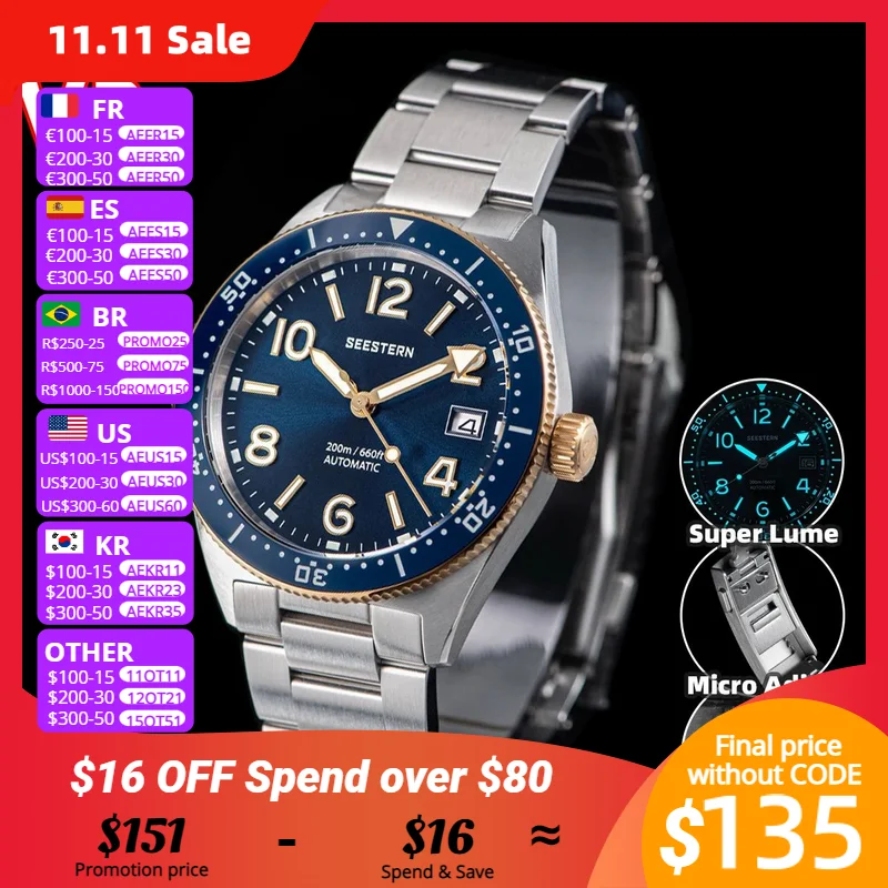 SEESTERN-S434-Diving-Watch-of-Men-NH35-Automatic-Movement-200M ...