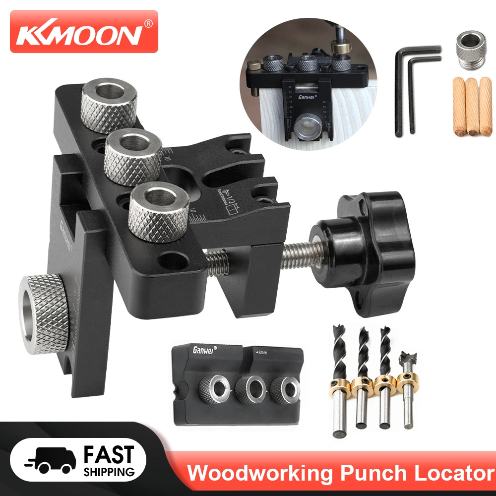 Kkmoon Woodworking Holes Drilling Locator Aluminum Alloy Punch ...