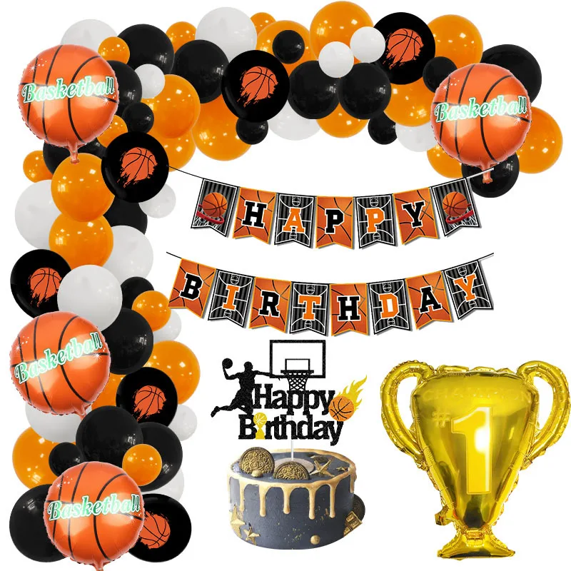 Basketball-Theme-Balloon-Chain-Winning-Trophy-Birthday-Party-Balloon ...