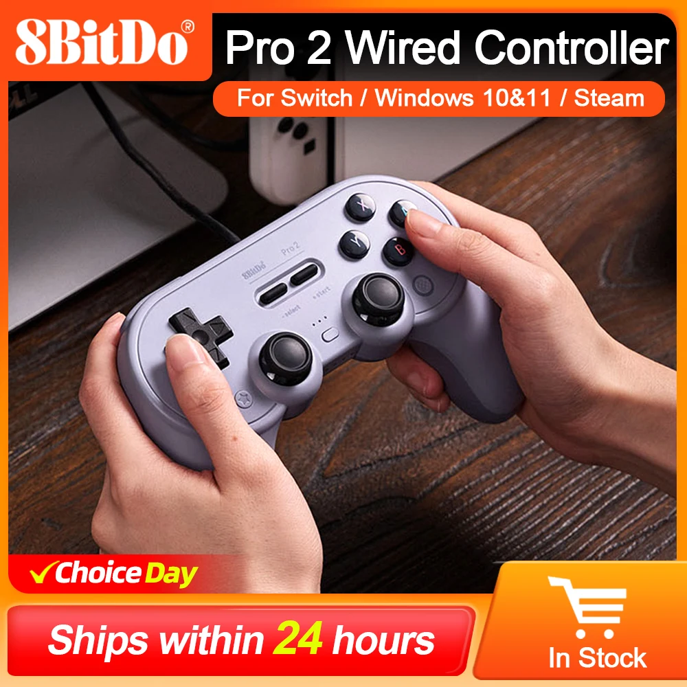 8BitDo-Pro-2-Wired-Gamepad-for-Nintendo-Switch-PC-Gamepad-RetroPie ...