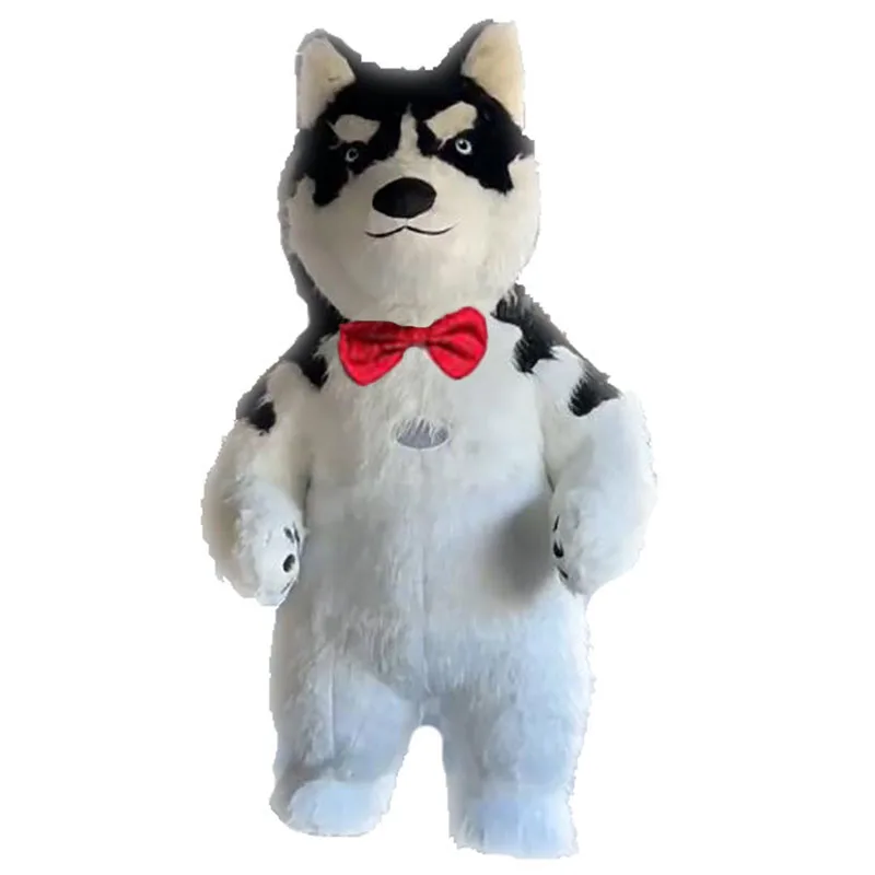 Realistic-Giant-Inflatable-Husky-Dog-Mascot-Costume-Adult-Full-Wearable ...