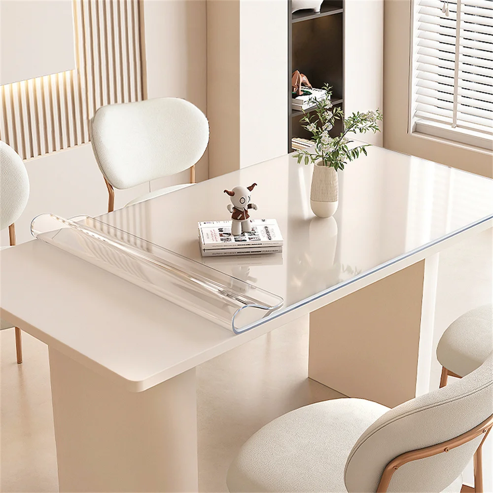 PVC transparent tablecloth with a thickness of 0.25mm, heat-resistant ...