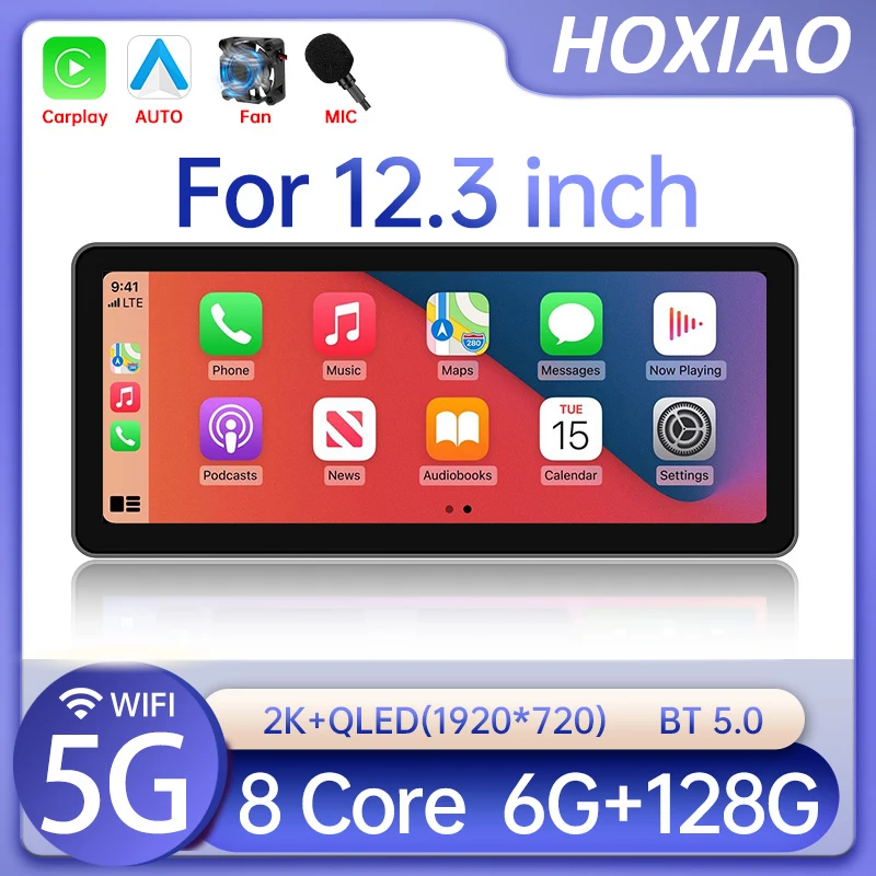 12-3-inch-large-screen-Car-Android-Auto-CarPlay-Car-Radio-Stereo-Video ...