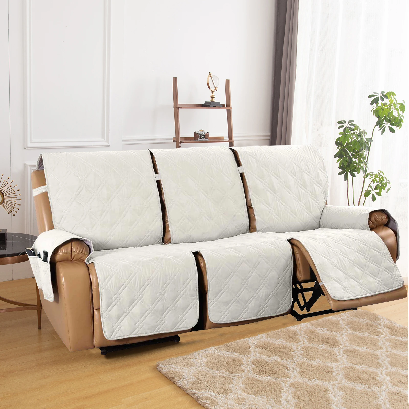 Waterproof-Reclining-Sofa-Slipcover-3-Seater-Recliner-Cover-with ...
