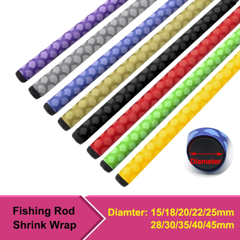 1-3Pcs-Fishing-Rod-Heat-Shrink-Wrap-Non-Slip-Insulation-Protector ...