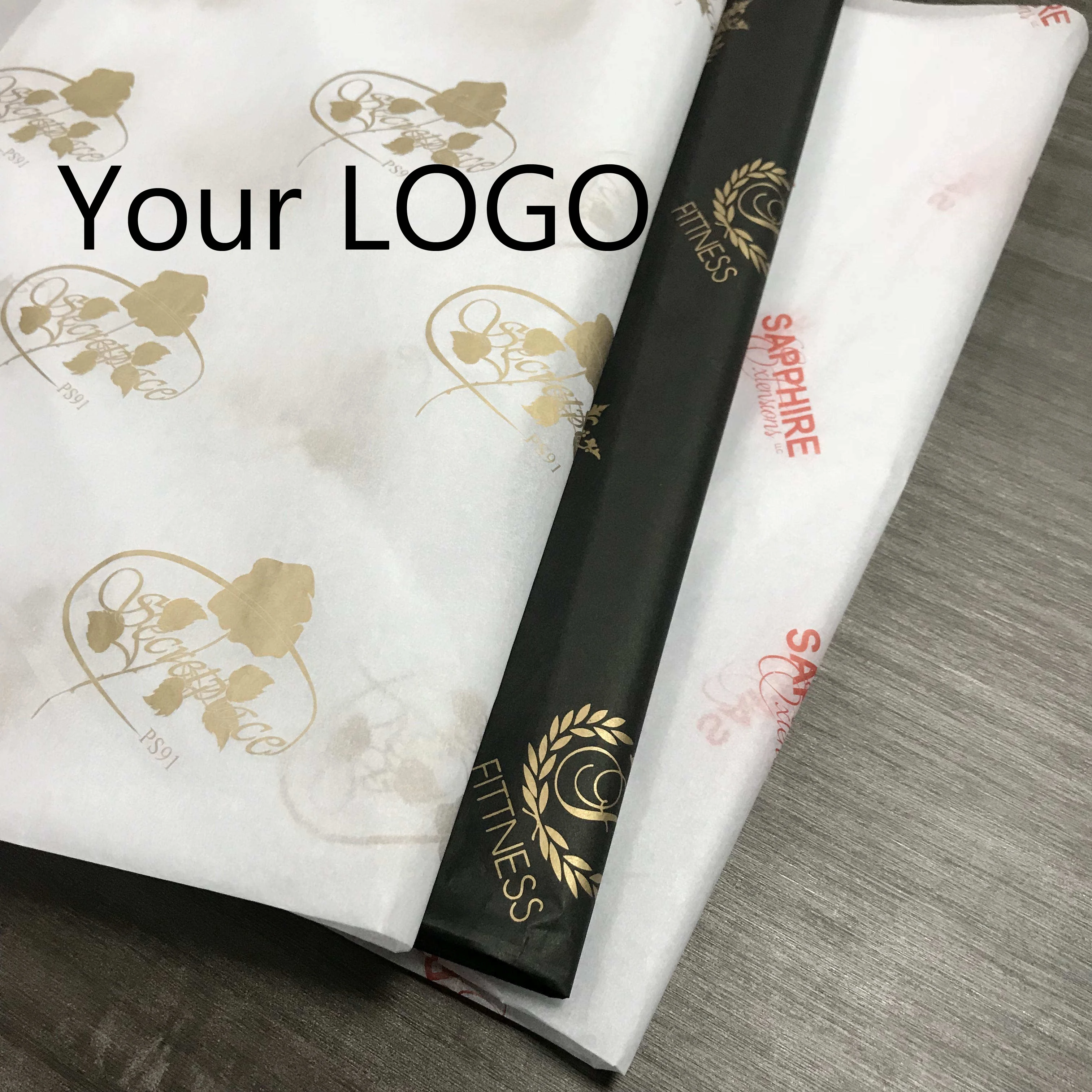 Custom-logo-printed-greaseproof-oil-greaseproof-wax-food-wrapping-paper ...