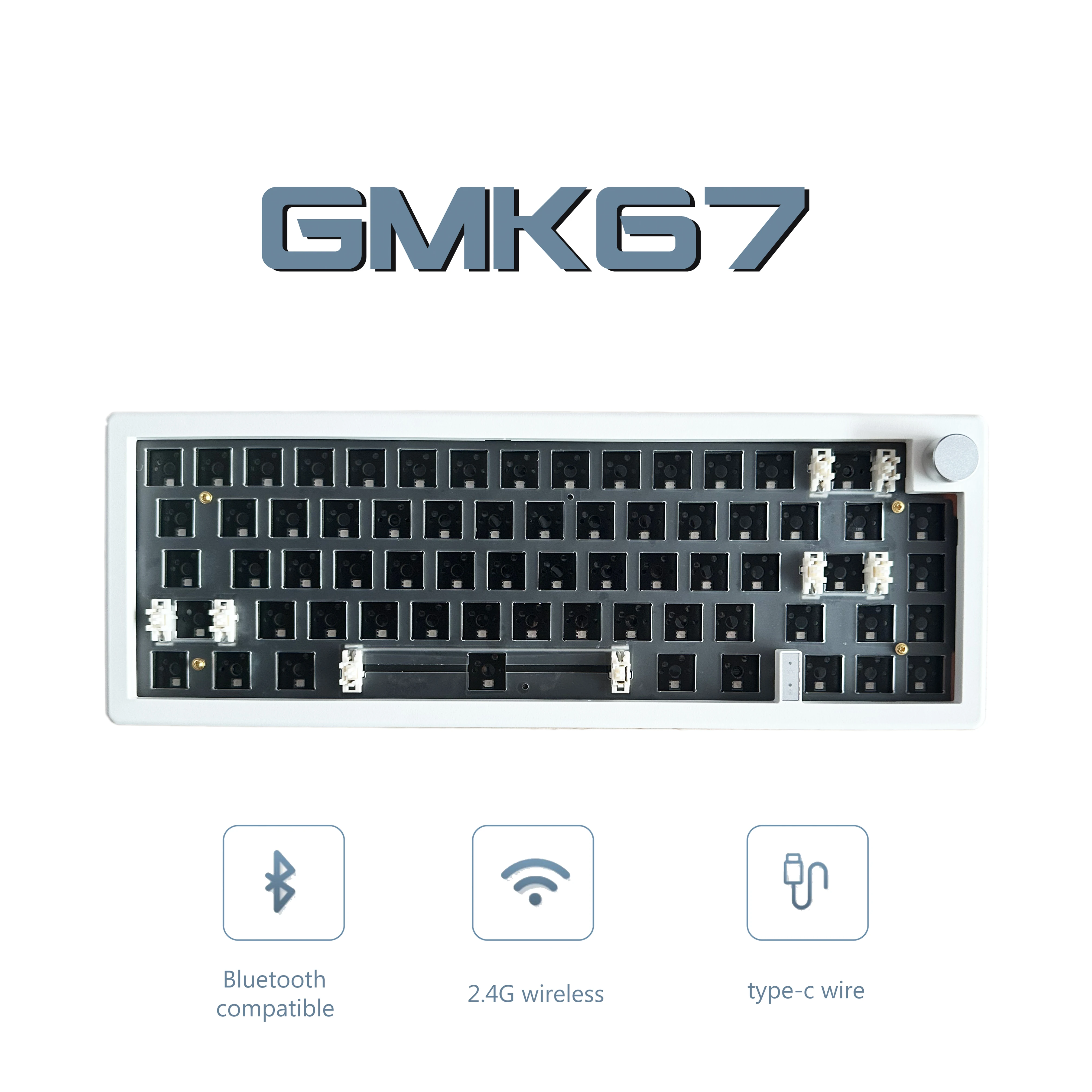 ZUOYA-GMK67-customized-Mechanical-keyboard-kit-hot-swappable-Bluetooth ...