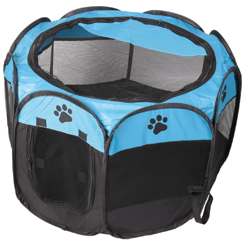 Portable-Folding-Pet-Tent-Dog-House-Cage-Dog-Cat-Tent-Playpen-Puppy ...