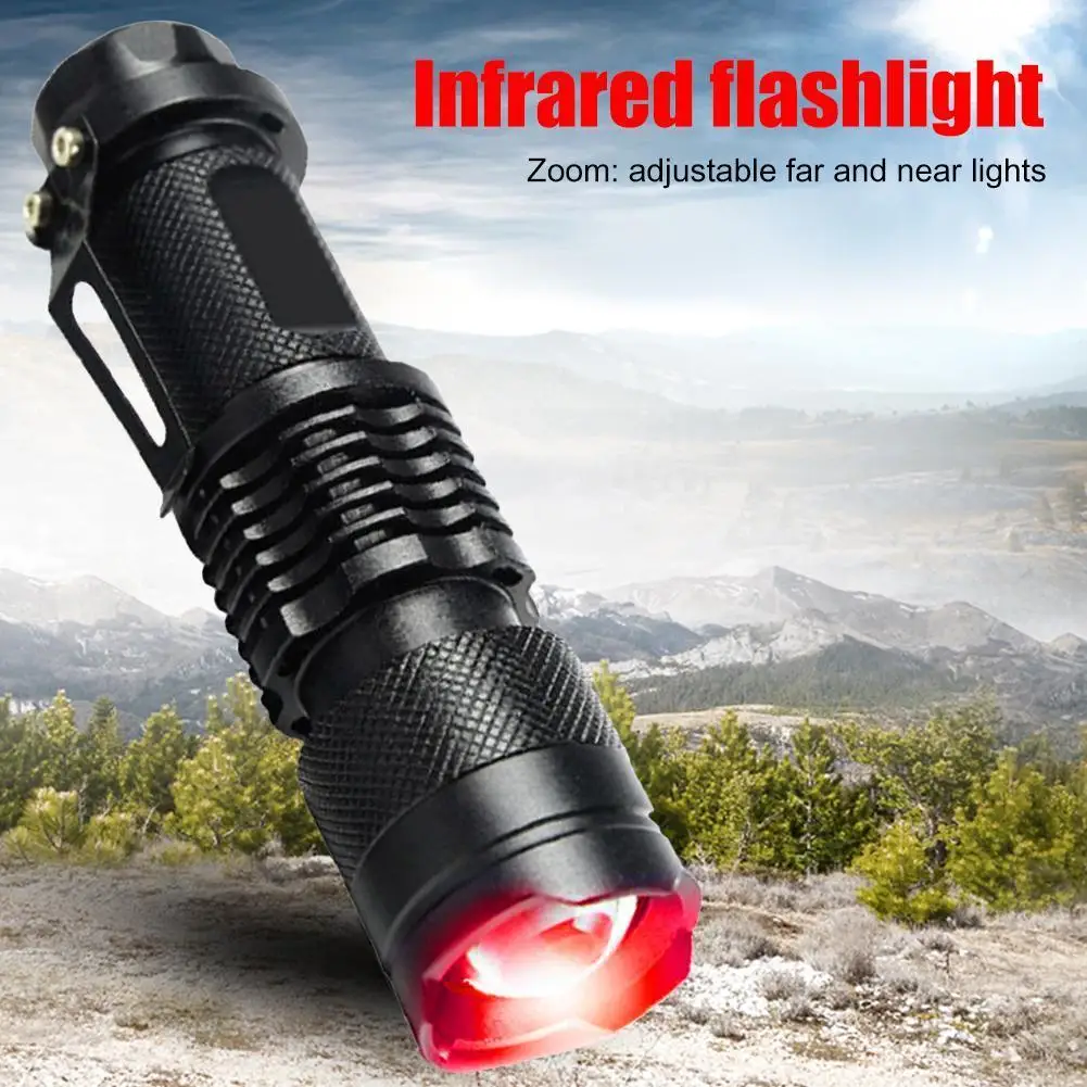 Portable-LED-Red-Flashlight-Night-Vision-Hunting-Battery-Power-Zoomable ...
