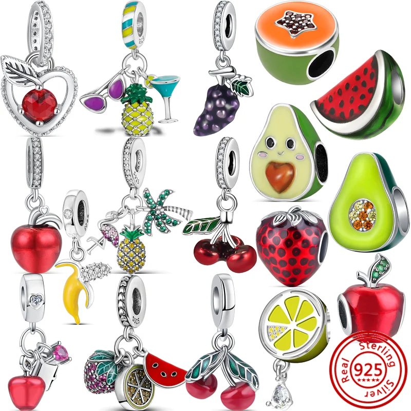 Abalorios finos de plata 925 para pulsera Pandora, accesorio Original ...