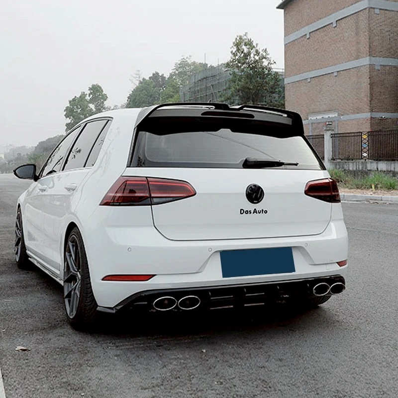 Carbon oppervlak achterdak spoiler voor volkswagen golf 7 mk7 rline gti 2014 2019| | - AliExpress