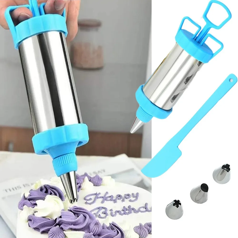 Cookie-Syringe-Cake-Cream-Press-Maker-DIY-Pastry-Syringe-Extruder ...