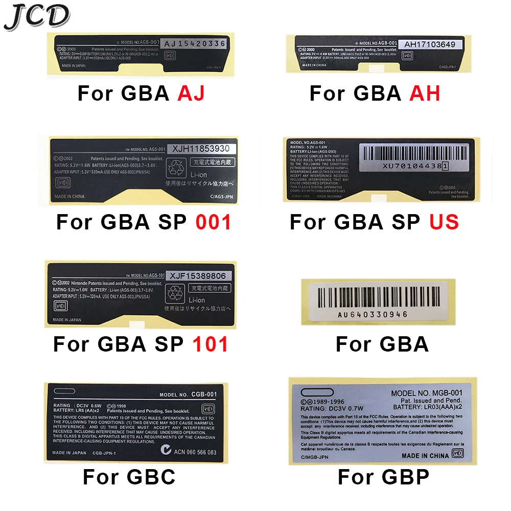 JCD-1pcs-For-GameBoy-GBC-GBA-GBP-Console-Host-Seal-Sticker-For-GameBoy ...