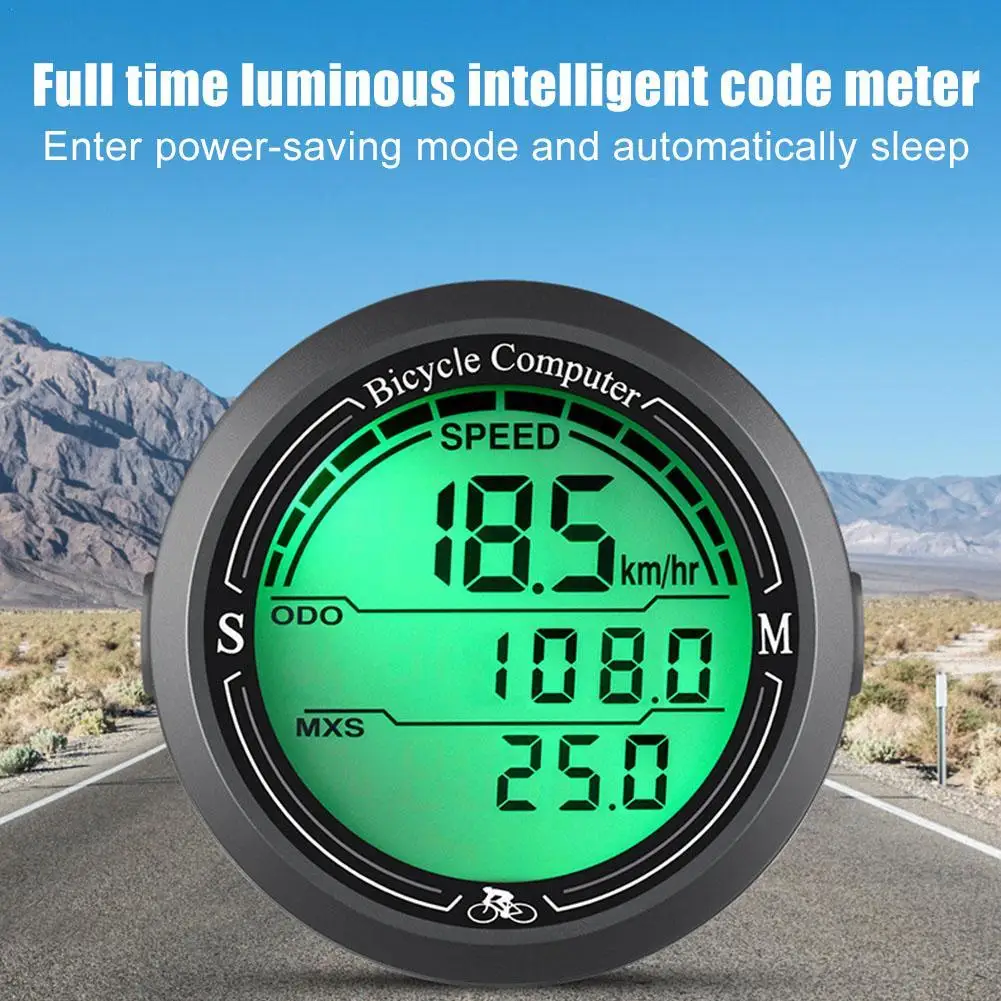 Bike-Computer-LCD-Digital-Display-Large-Screen-Luminous-Odometer ...