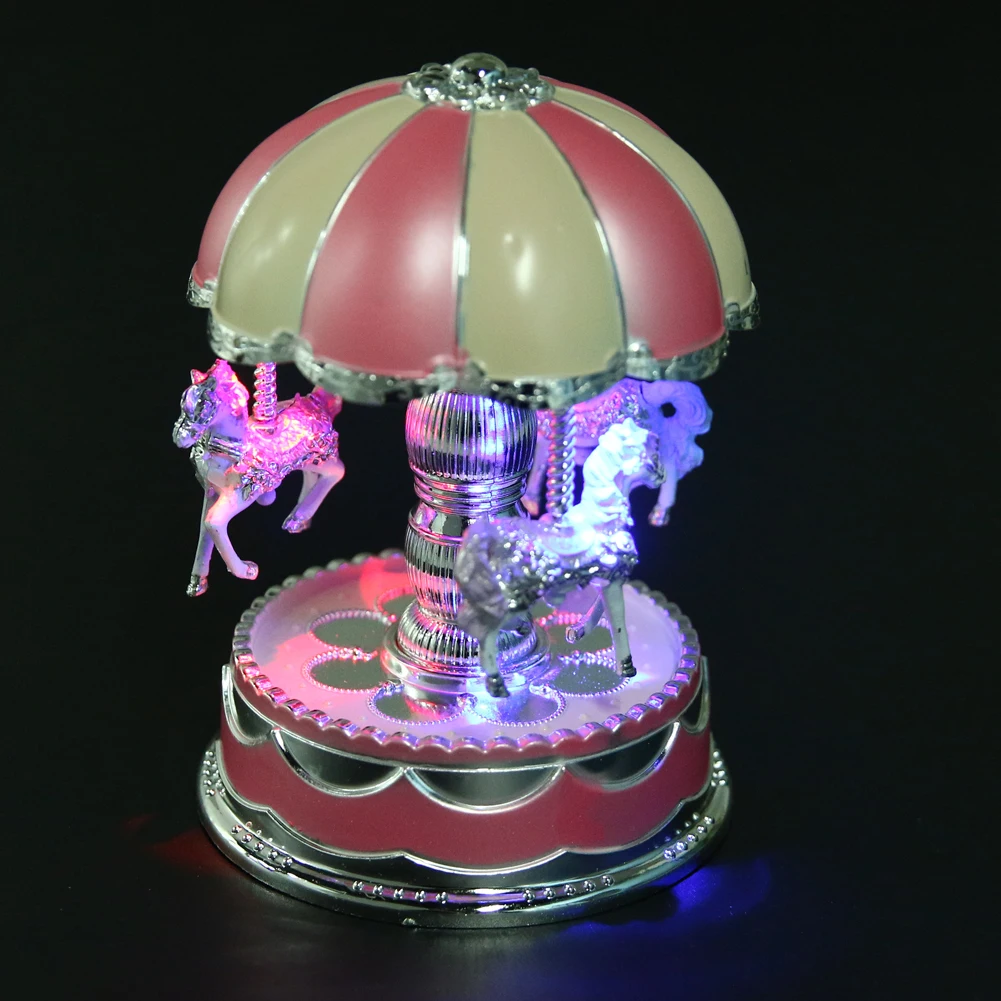 LED-Classical-Musical-Box-Colorful-Light-Carousel-Electronic-Music ...