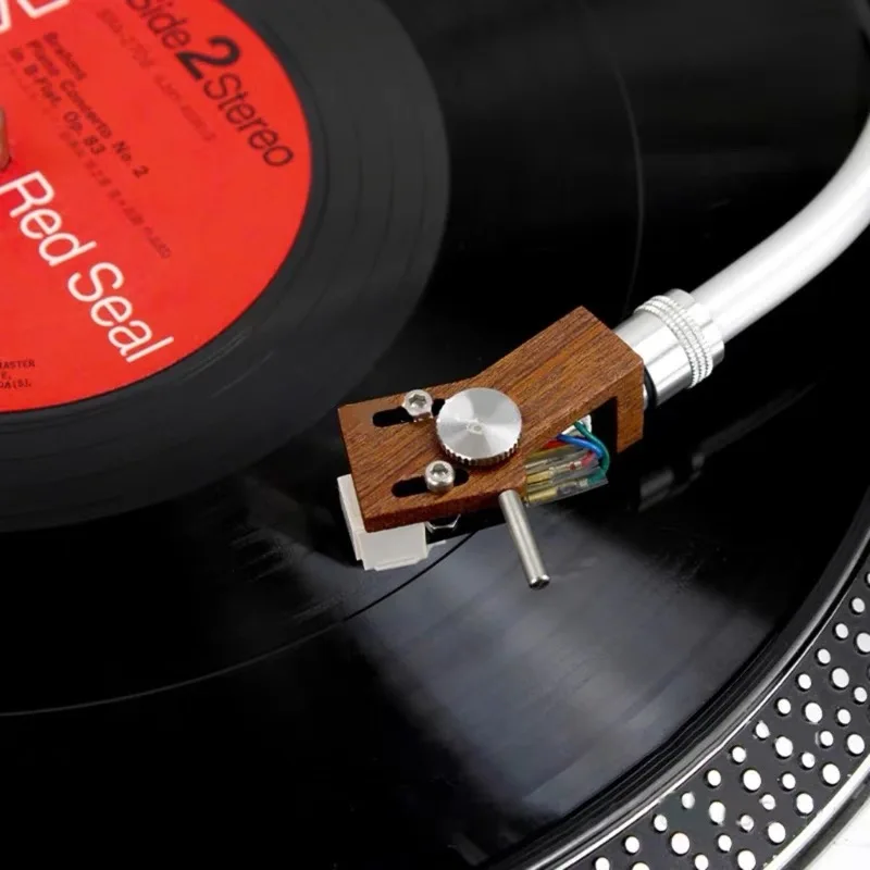 Vinyl-Record-Player-with-Straight-Arm-and-Angled-Head-Stand-Solid-Wood ...