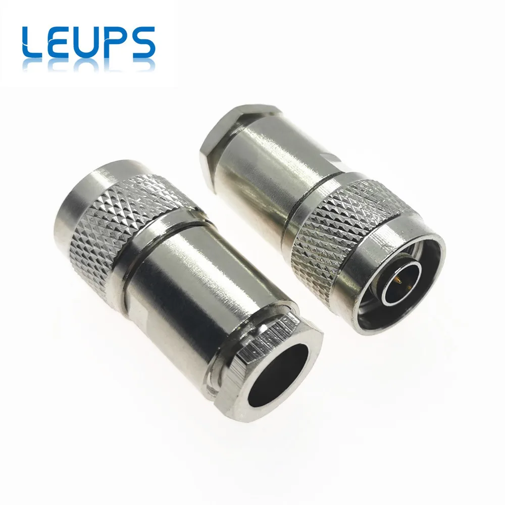50PCS N Male Plug RF Coaxial Connector Clamp RG8 LMR400 RG213 RG165 ...
