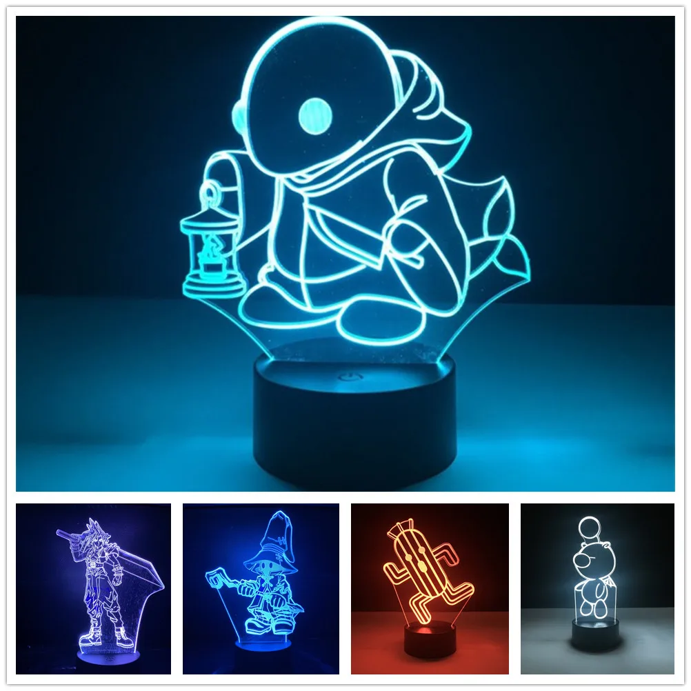 Final-Fantasy-3D-Lamp-Anime-LED-Cloud-Strife-Night-Light-Brdroom-Decor ...