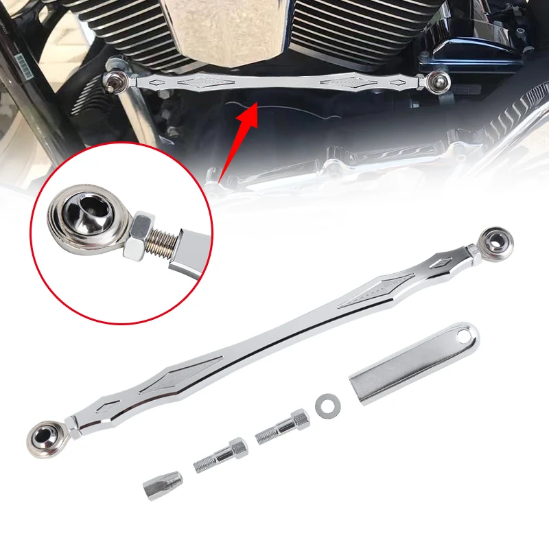 Motorcycle-Chrome-Gear-Shift-Linkage-Lever-Shifter-320mm-For-Harley ...