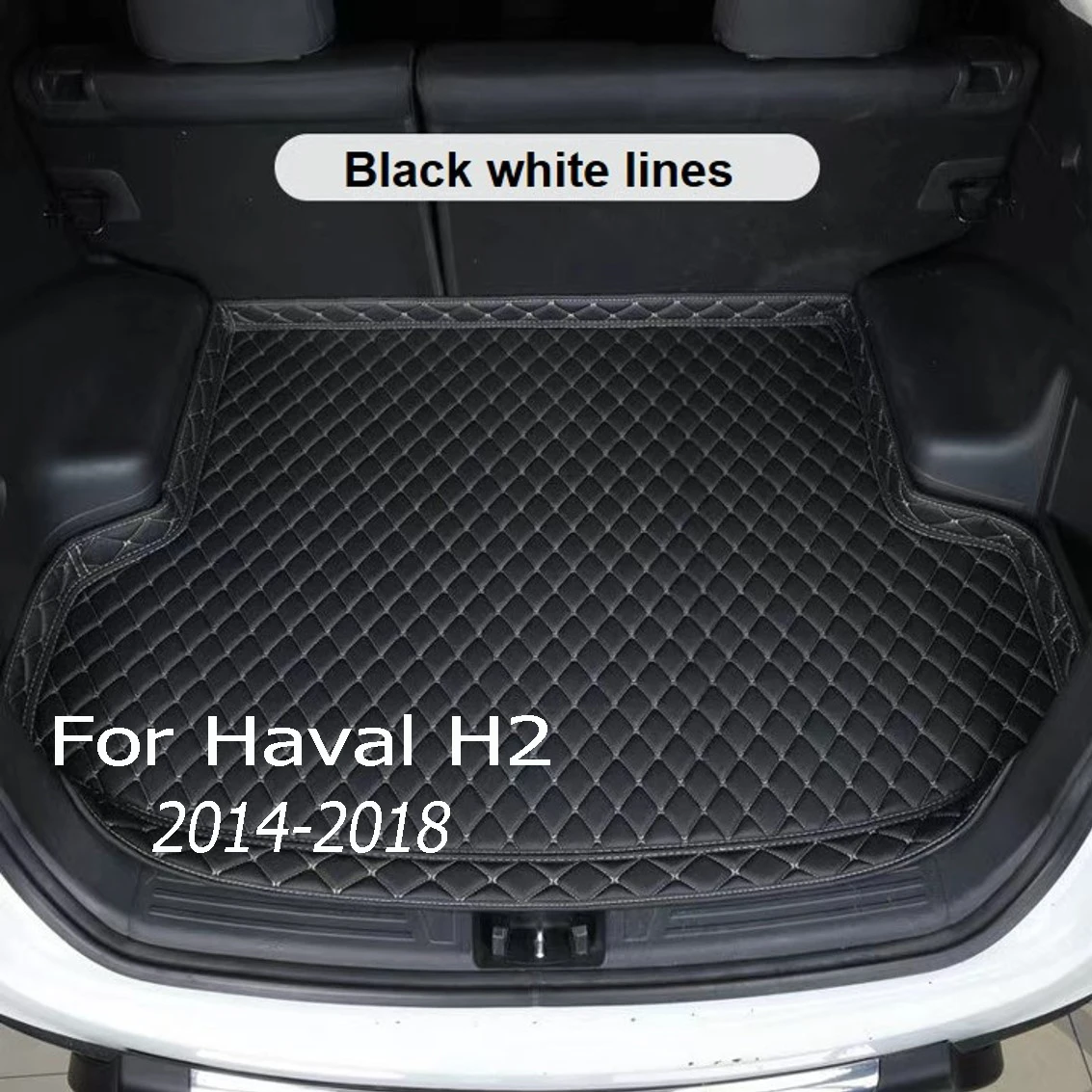 Custom-Leather-Car-Trunk-Mats-For-Haval-H2-2014-2018-Rear-Trunk-Floor ...
