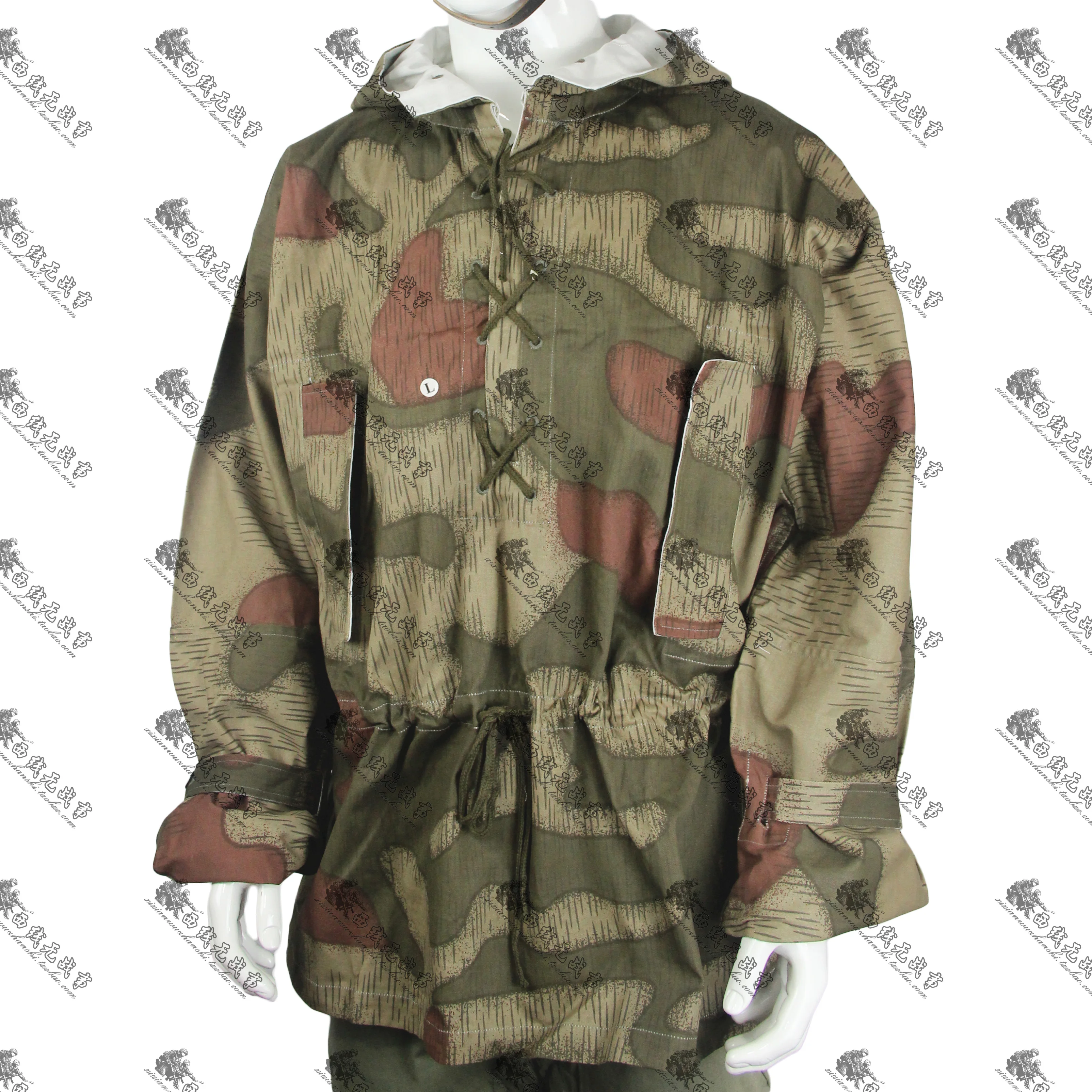Reversible Camouflage Cosplay German Tan & Water Swamp Camo Parka ...