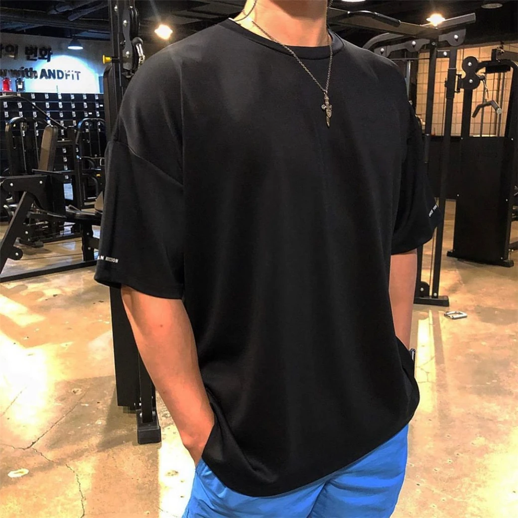 Brand-T-Shirt-Oversize-Cotton-Men-Summer-Tee-Shirts-Gym-Clothing-Casual ...