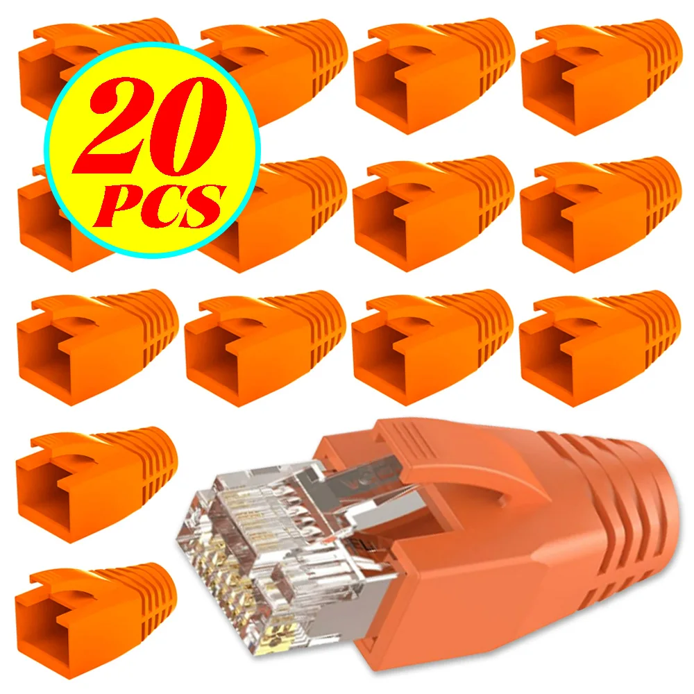 20-5Pcs Crystal Head Adapter Caps for RJ-45 Ethernet Network Cable ...
