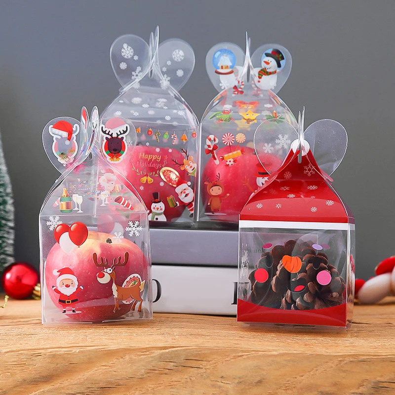 1Pcs-Transparent-Christmas-Gift-Box-Foldable-Santa-Claus-Elk-Pattern ...