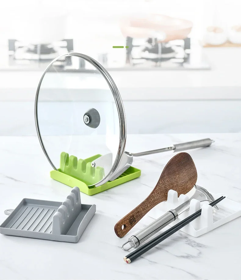 Plastic Spoon Rest Kitchen Organizer for Fork Spatula Rack Spoon Holder ...